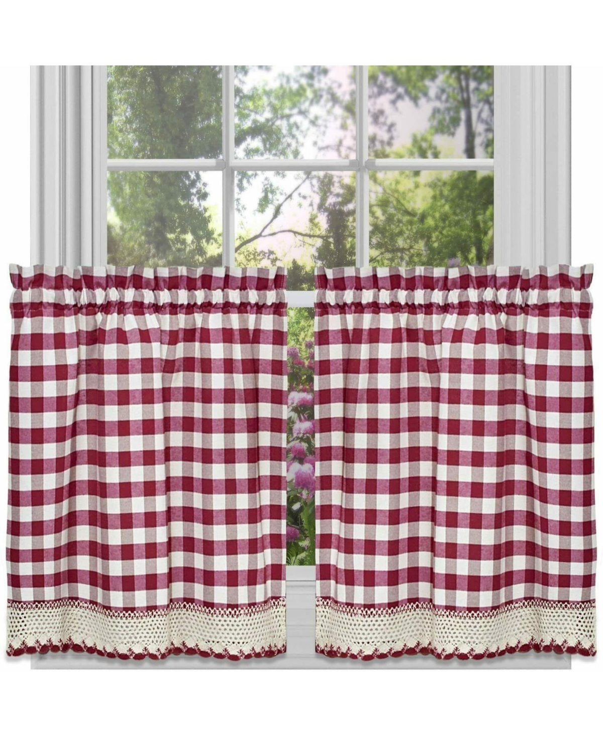 Click here for GoodGram Buffalo Check Gingham Custom Window Curta... prices
