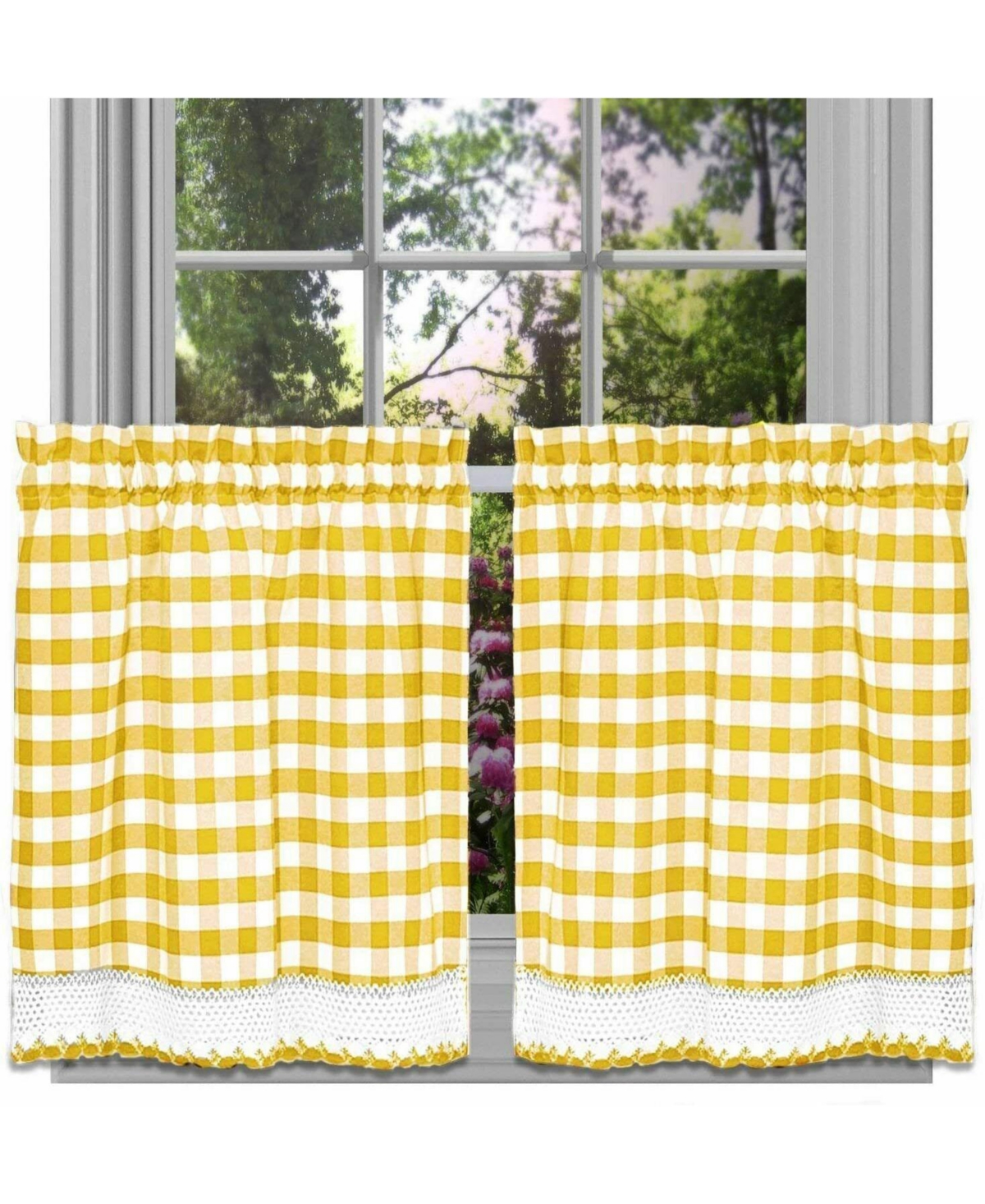 Click here for GoodGram Buffalo Check Gingham Custom Window Curta... prices