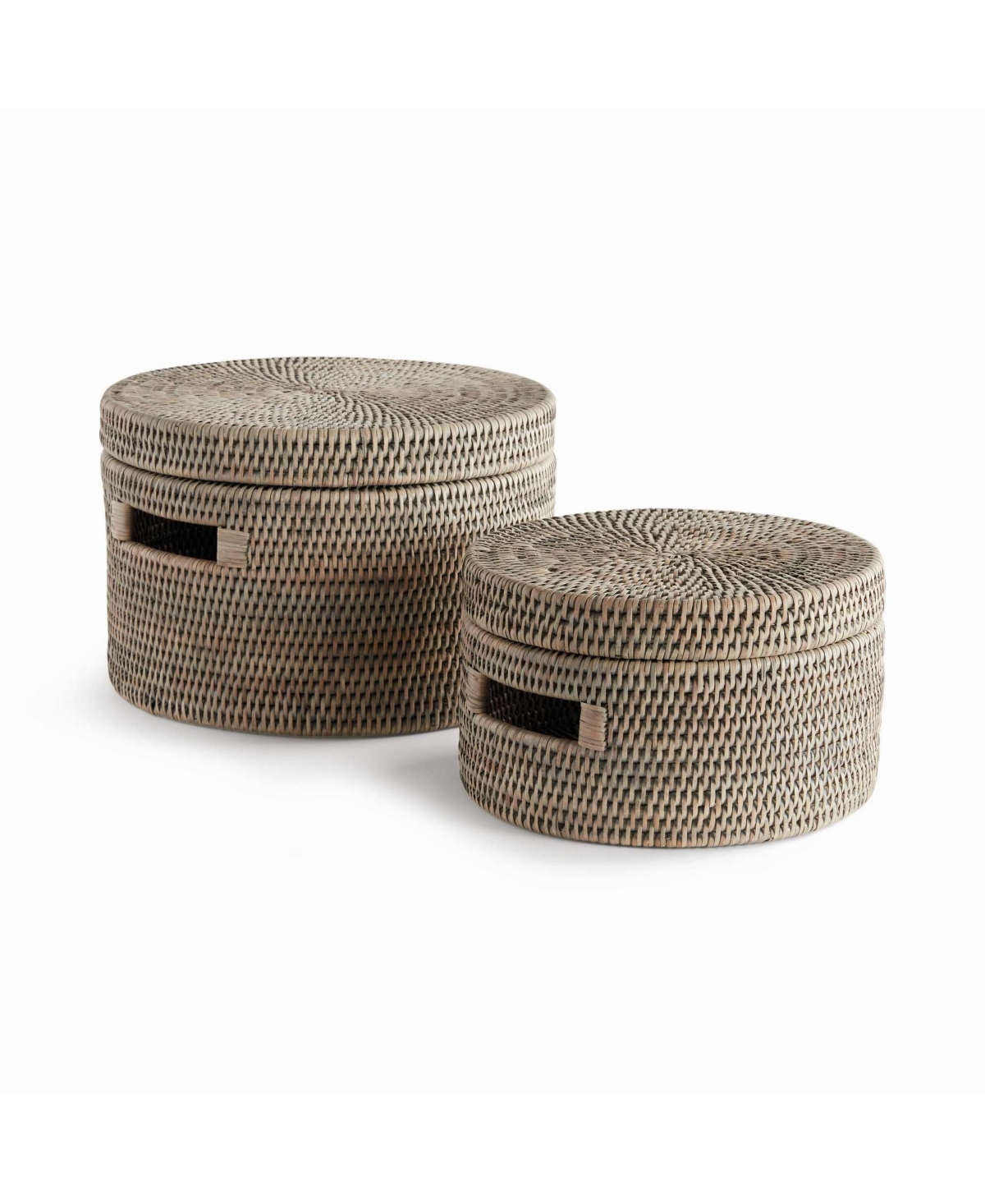 Click here for Napa Home & Garden Burma Rattan Round Lidded Boxes... prices
