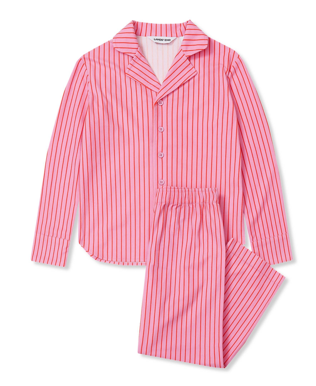 Click here for Lands End Kids Flannel 2 Piece Pajama Set - Candy... prices