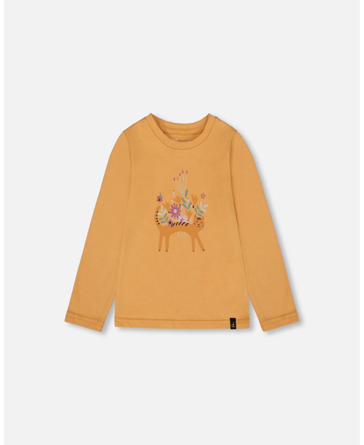 Click here for Deux par Deux Baby Girl Cotton T-Shirt Golden Yell... prices