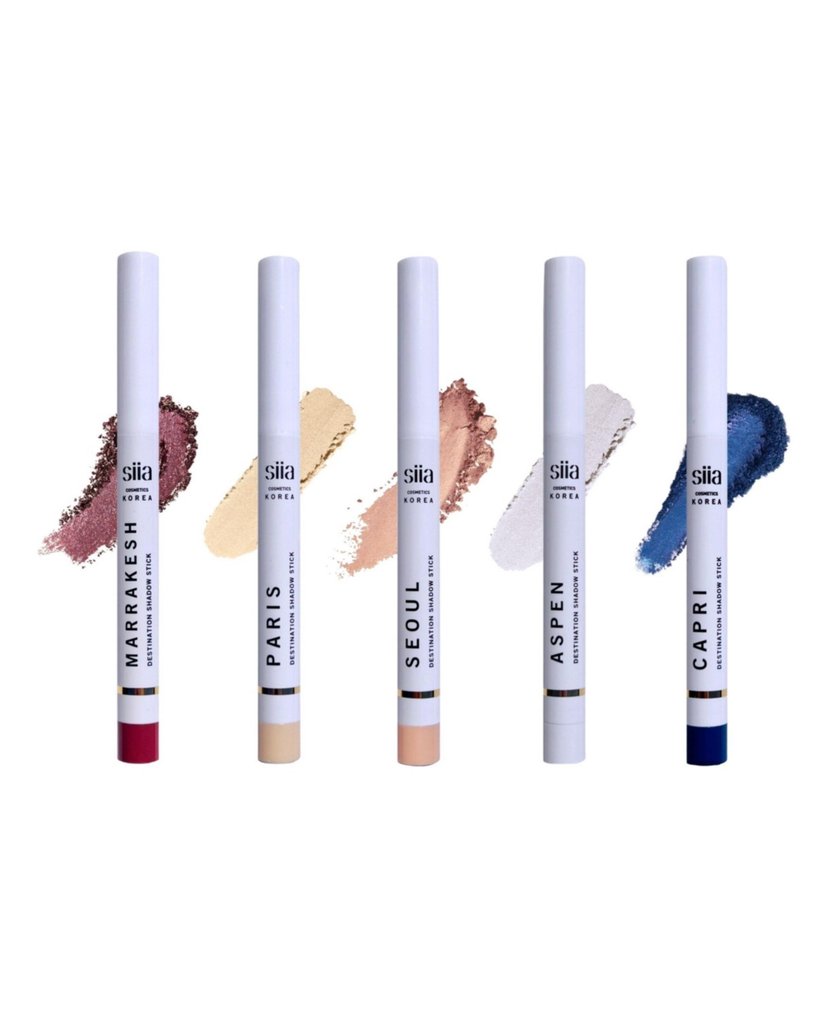 Click here for Siia Cosmetics 5-Pc. Destination Shadow Stick prices
