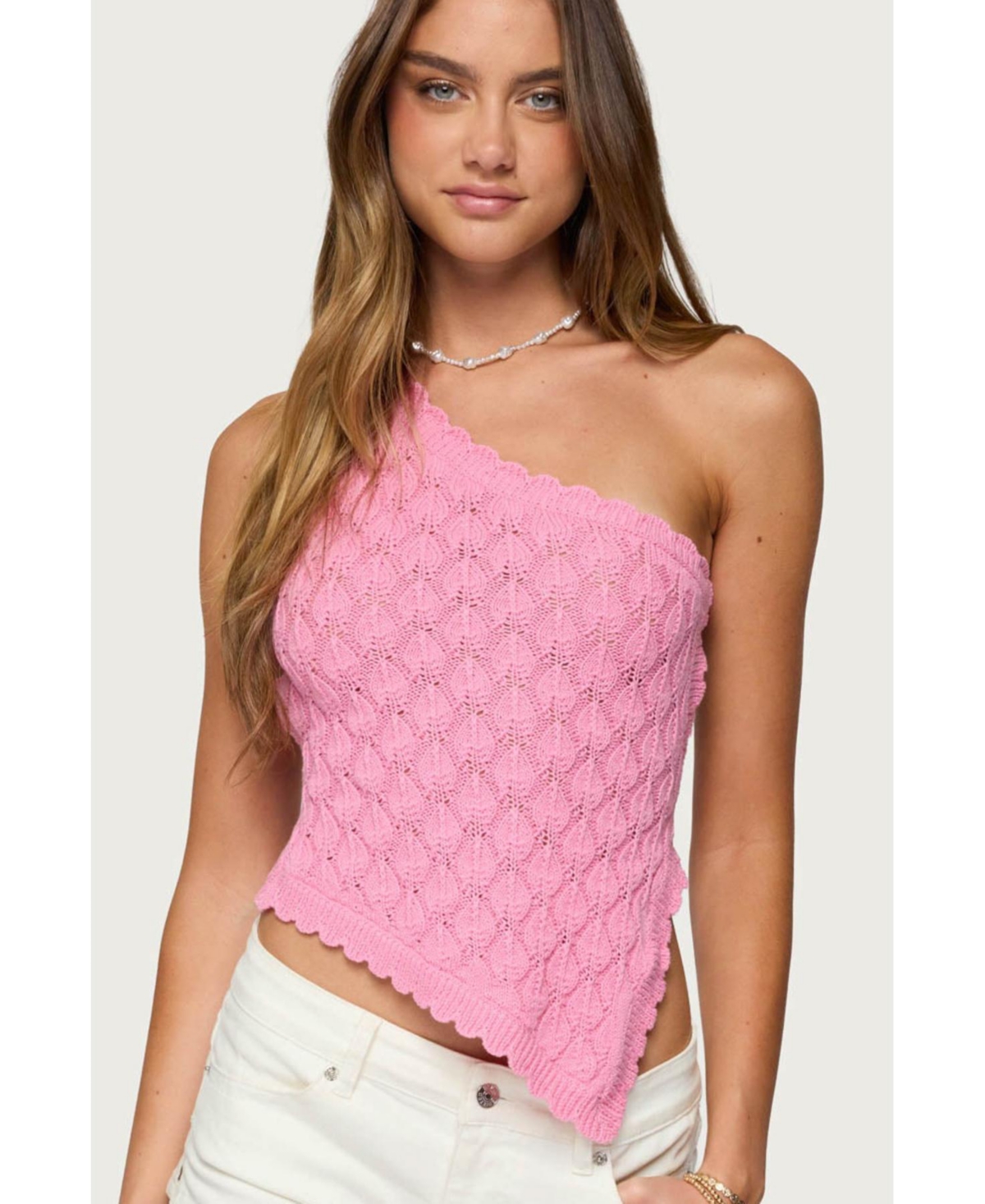 Click here for Edikted Womens Codi Backless Asymmetric Knit Top -... prices