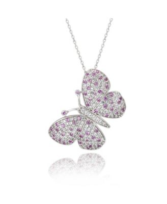 Click here for Suzy Levian Sterling Silver Sapphire Created White... prices