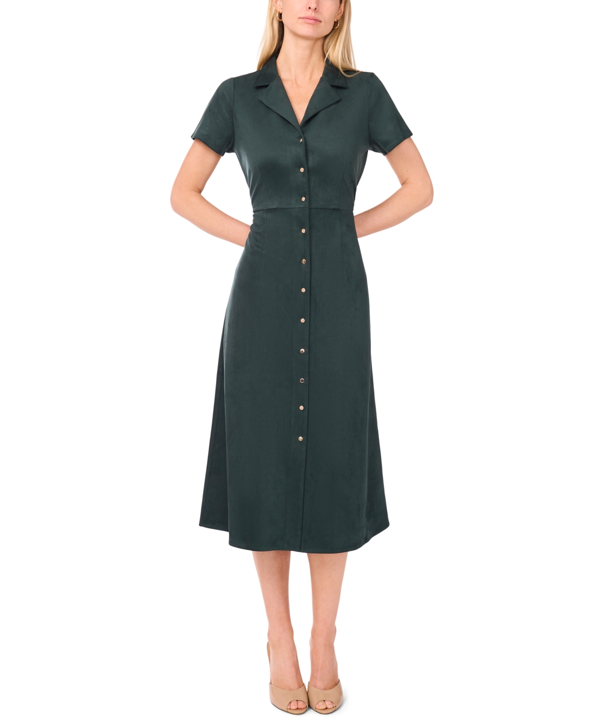 Click here for Vince Camuto Womens Tie-Back Button Down Dress - F... prices