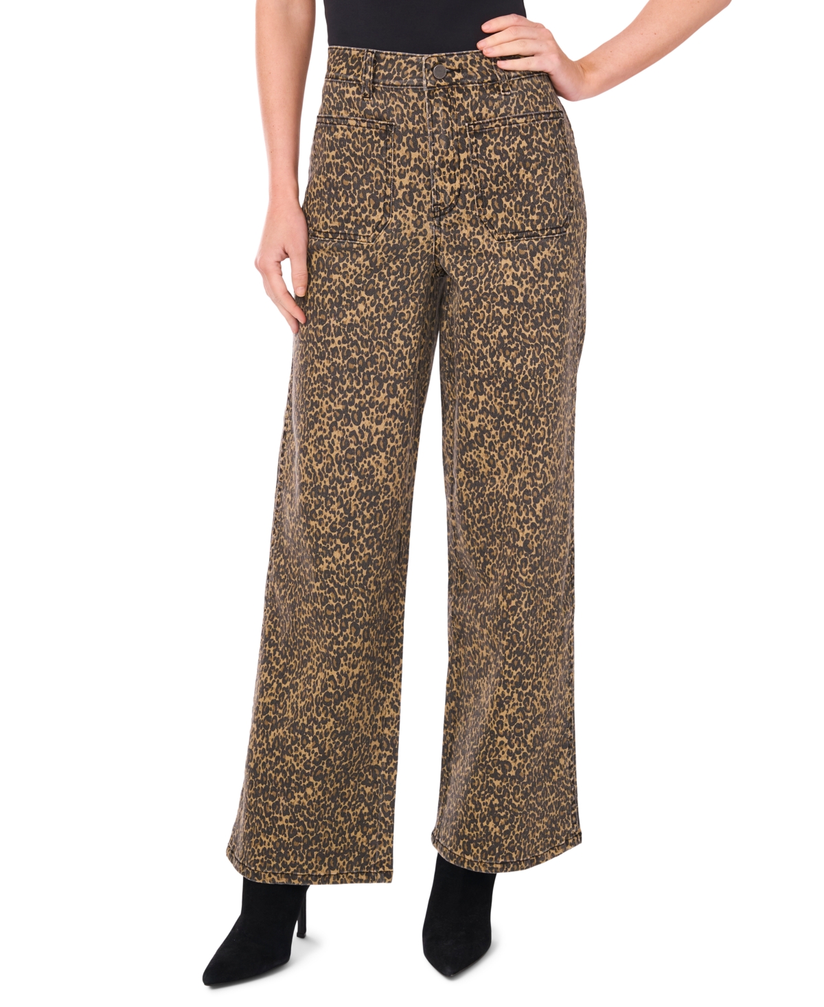 Click here for Vince Camuto Womens Animal-Print Wide Leg Printed... prices