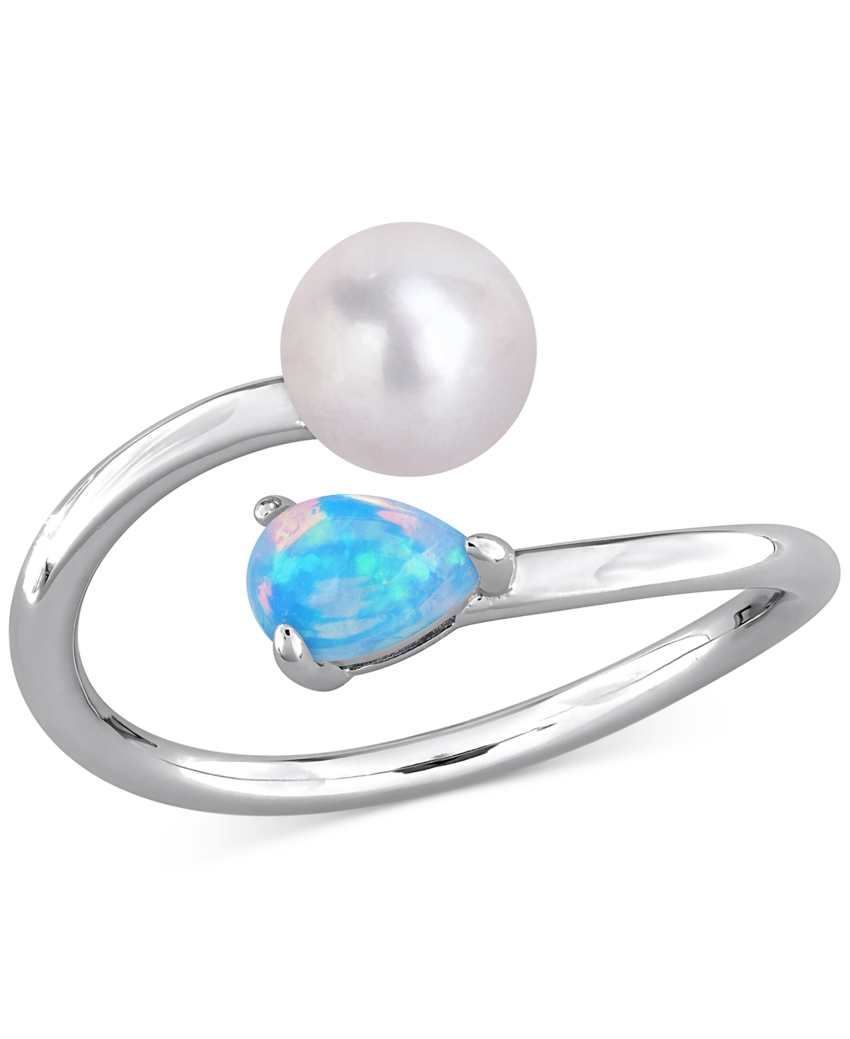 Click here for Cultured Freshwater Pearl (6mm) & Opal (3/8 ct. t.... prices