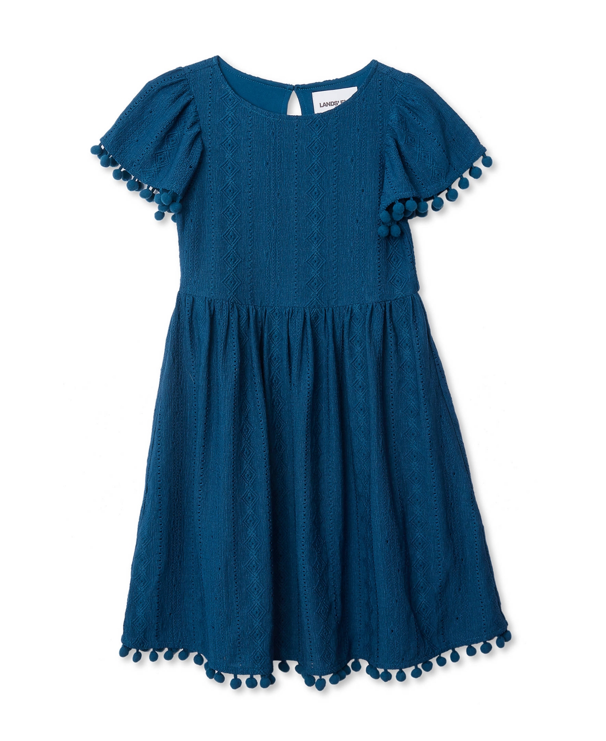 Click here for Lands End Girls Lace Short Sleeve Dress - Lyons bl... prices