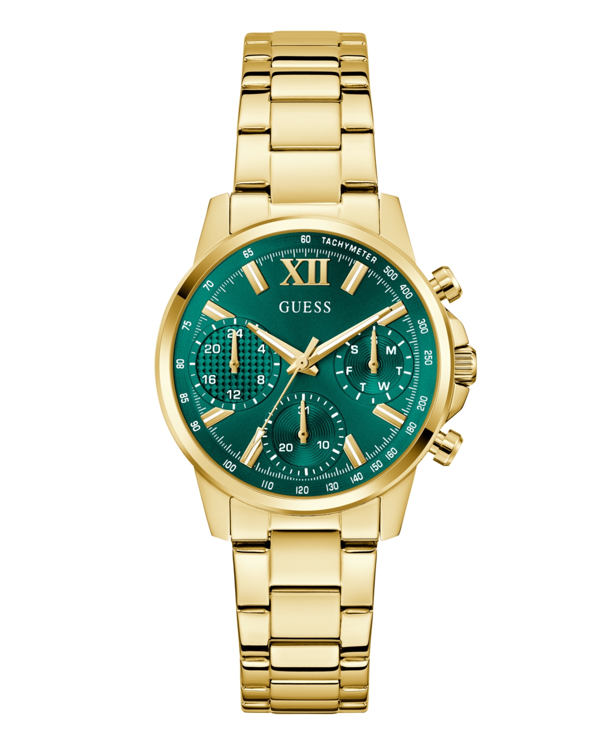 Click here for Guess Womens Gold Tone Multi-function Watch  36mm prices