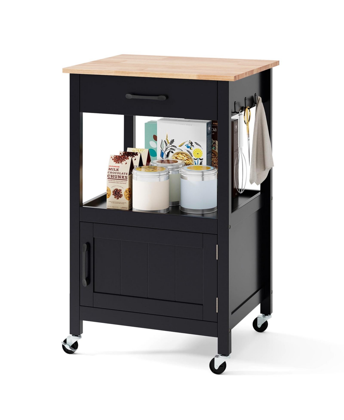 Click here for Gymax Rolling Kitchen Island Kitchen Cart w/ Rubbe... prices