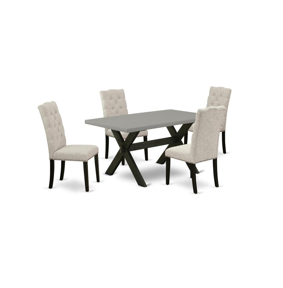 Click here for East West Furniture 5-Piece Dining room Set Includ... prices