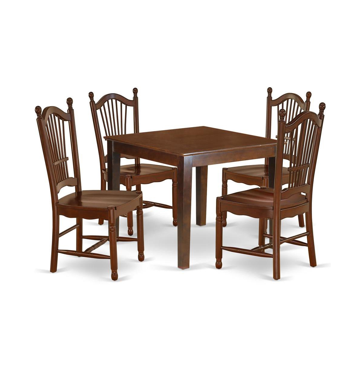 Click here for East West Furniture Dining Room Set Mahogany - Mah... prices