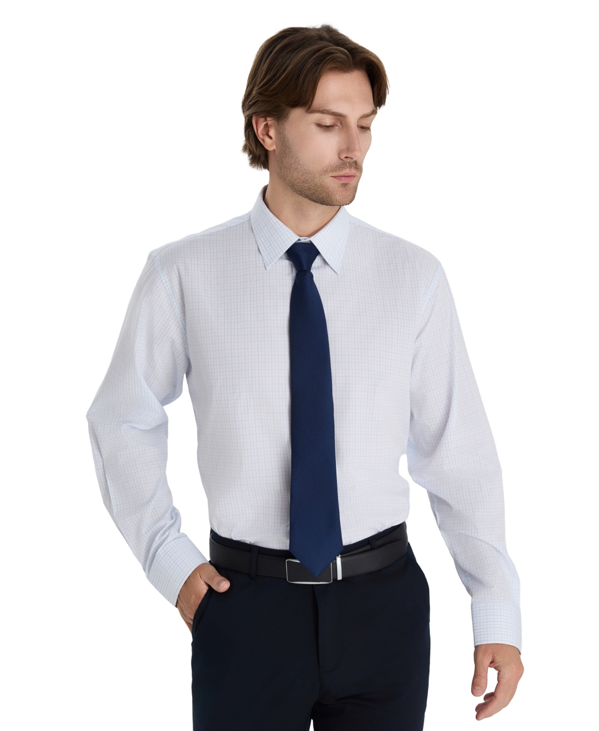 Click here for Club Room Mens Promo Regular Fit Micro Check Dress... prices