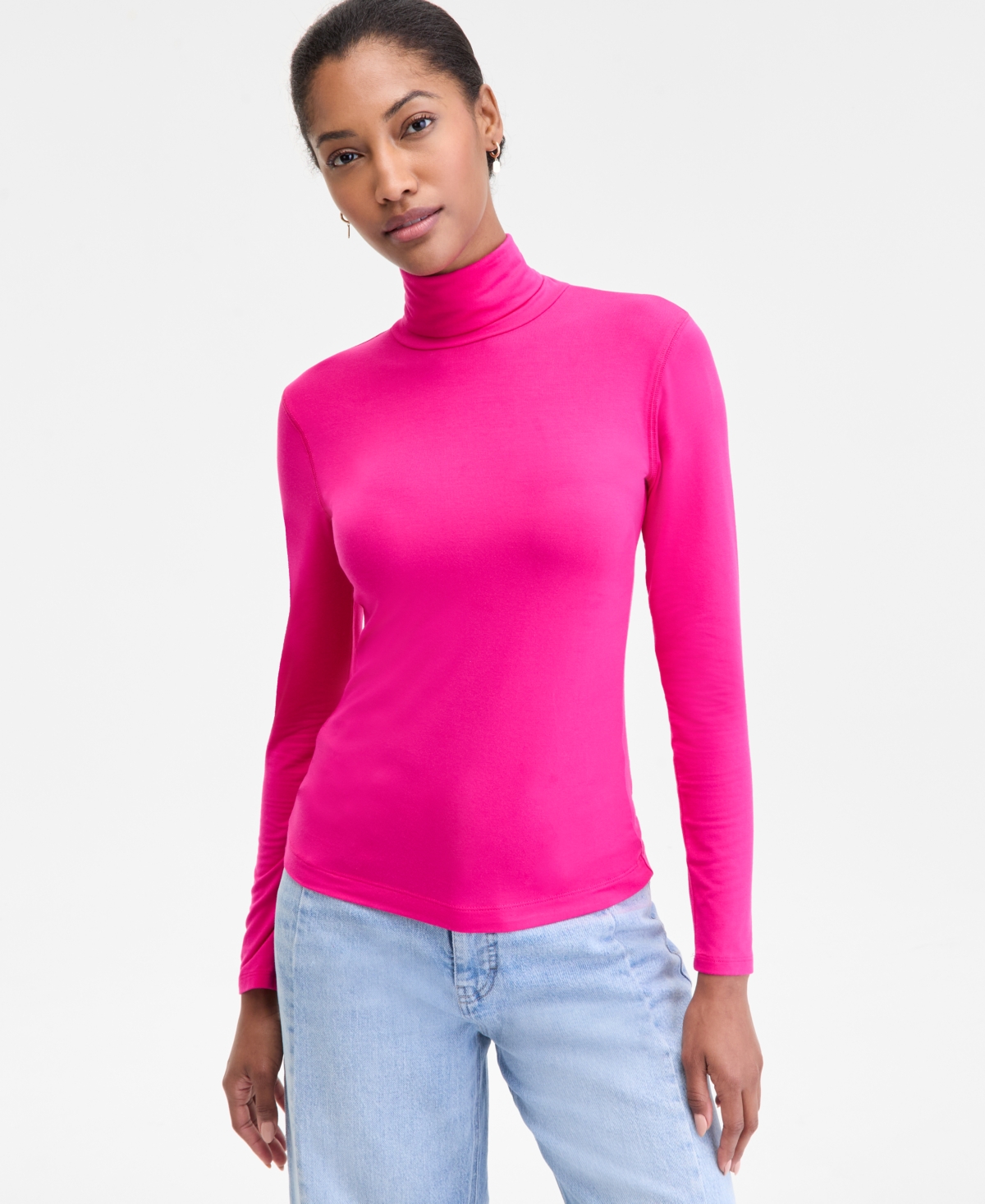 Click here for On 34th Womens Modal Long Sleeve Turtleneck  Creat... prices