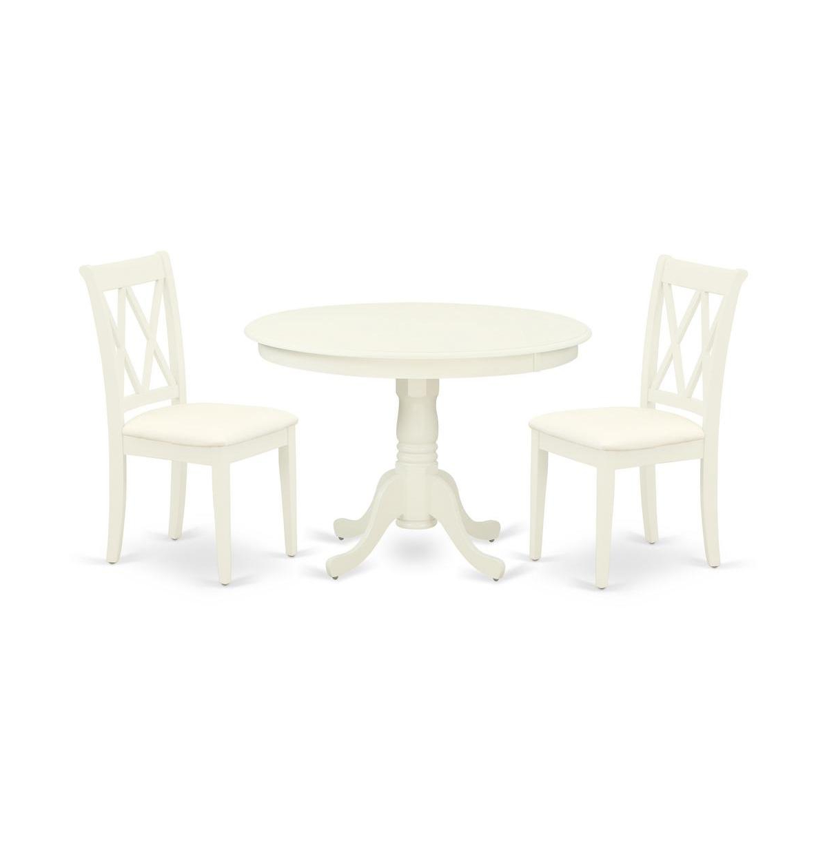 Click here for East West Furniture Dining Room Set Linen White -... prices