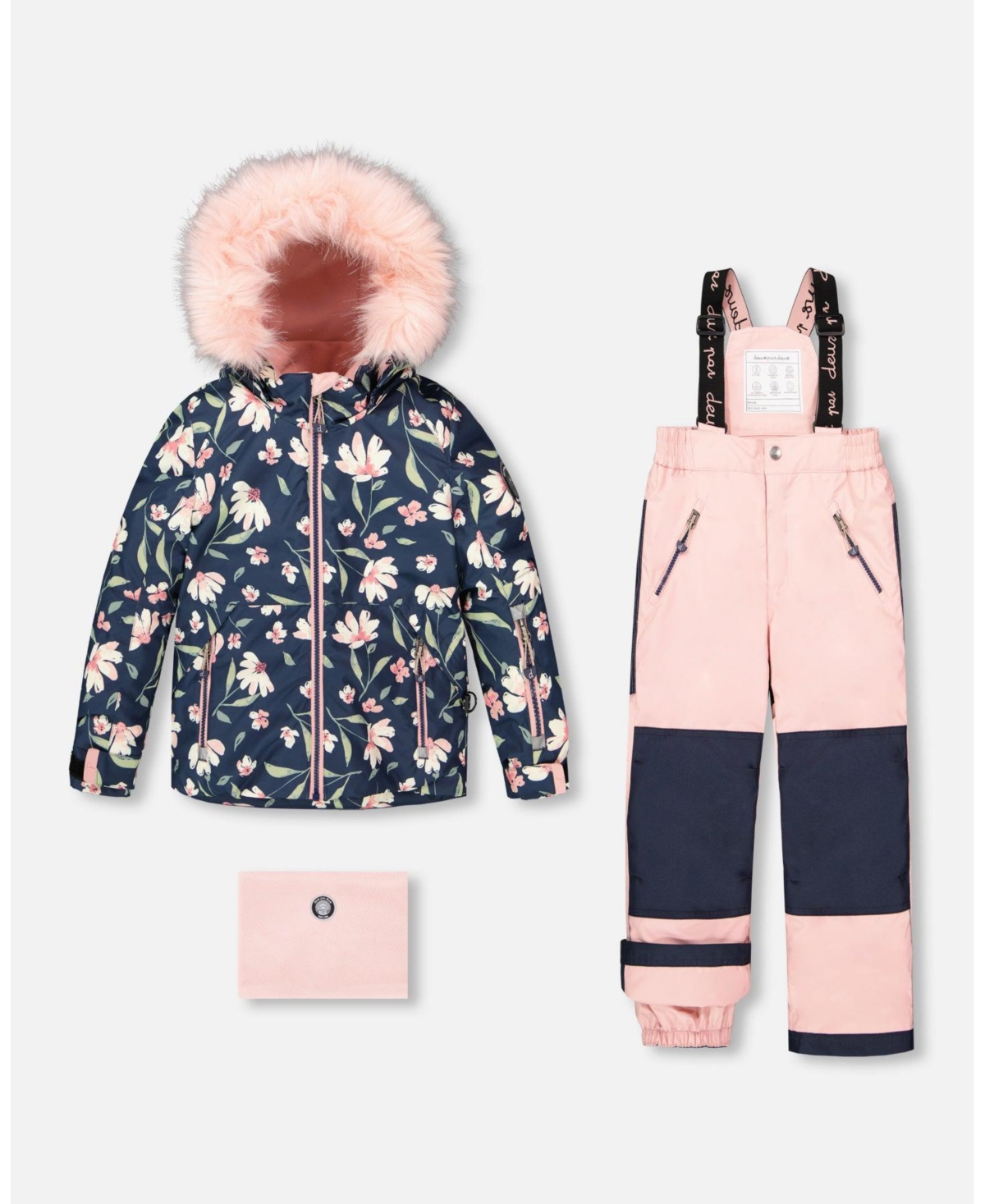 Click here for Deux par Deux Girl Two-Piece Play Snowsuit Flower... prices