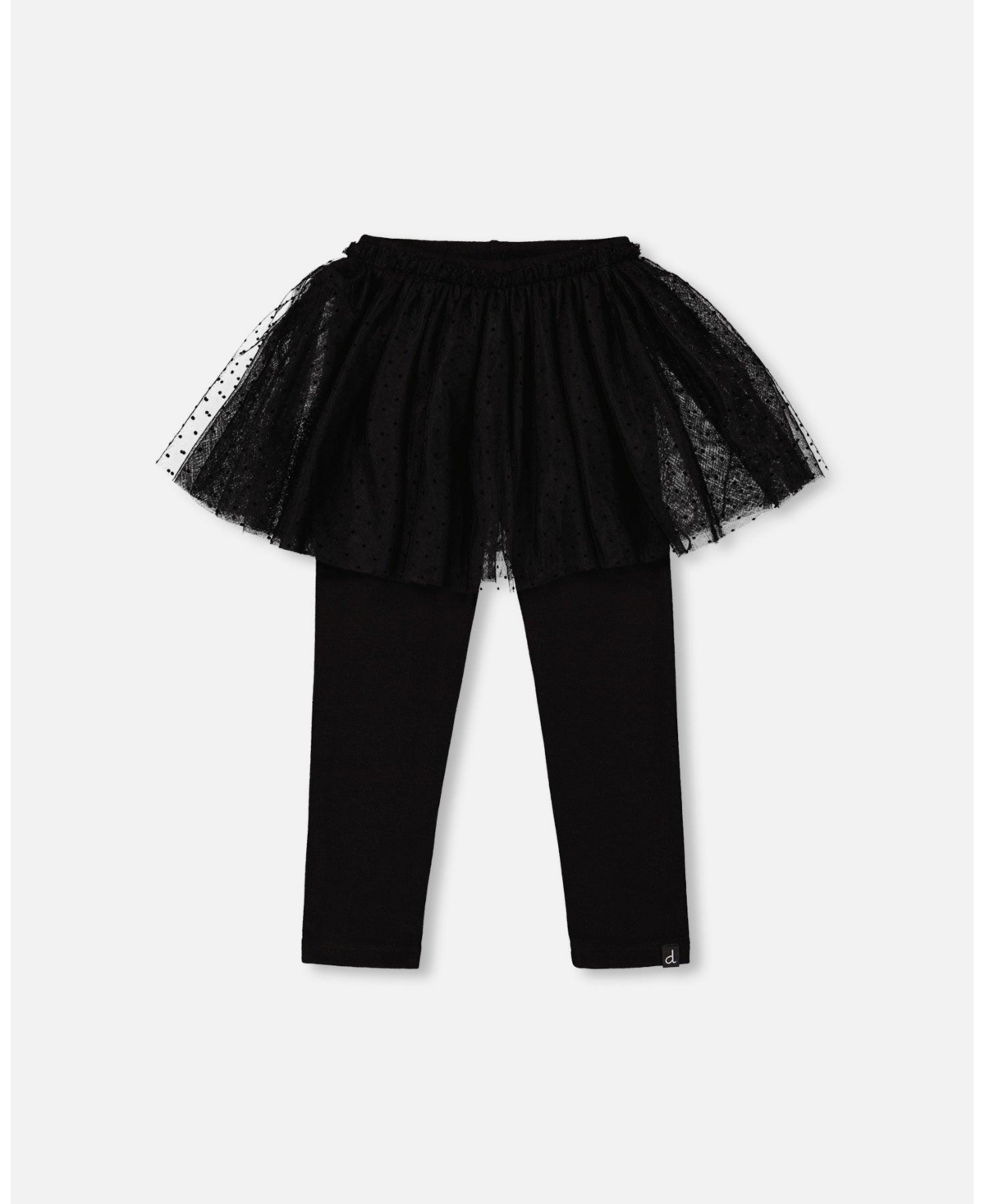 Click here for Deux par Deux Girl Leggings with Tulle Skirt Black... prices