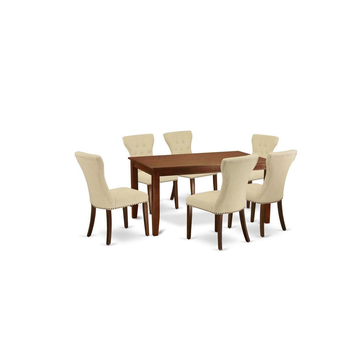 Click here for East West Furniture Dining Room Set Mahogany - Mah... prices