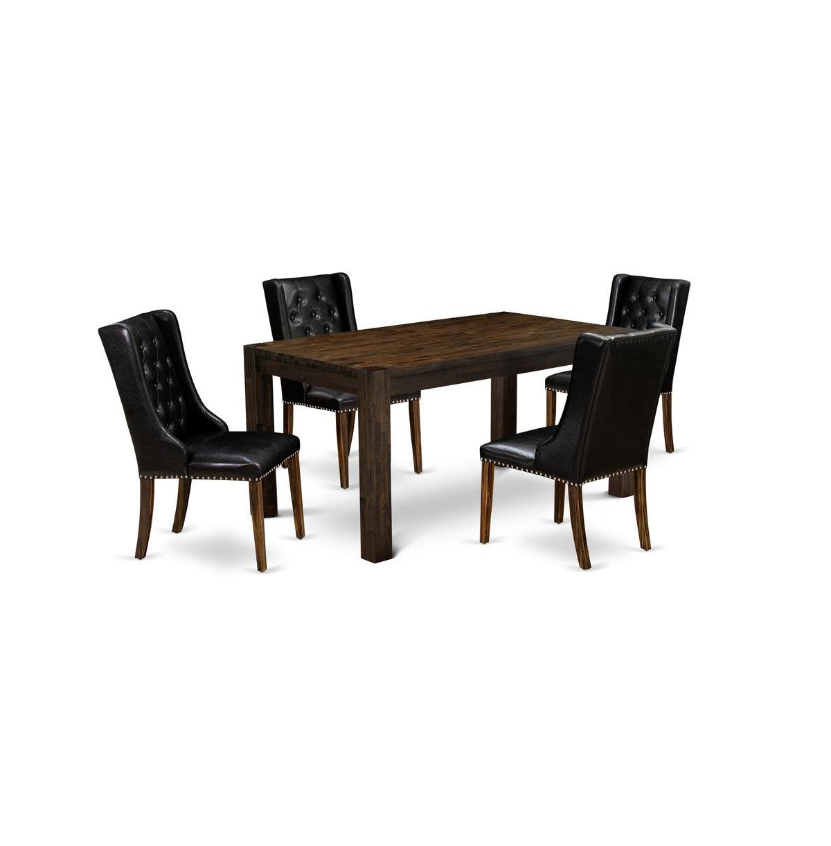 Click here for East West Furniture 5-Pc Kitchen Dining Room Set 4... prices