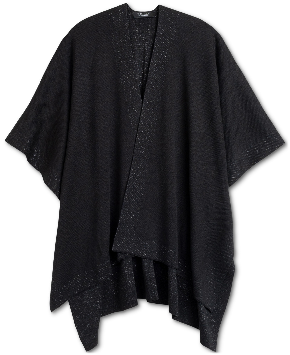Click here for Lauren Ralph Lauren Reversible Ruana - 001 Black/g... prices