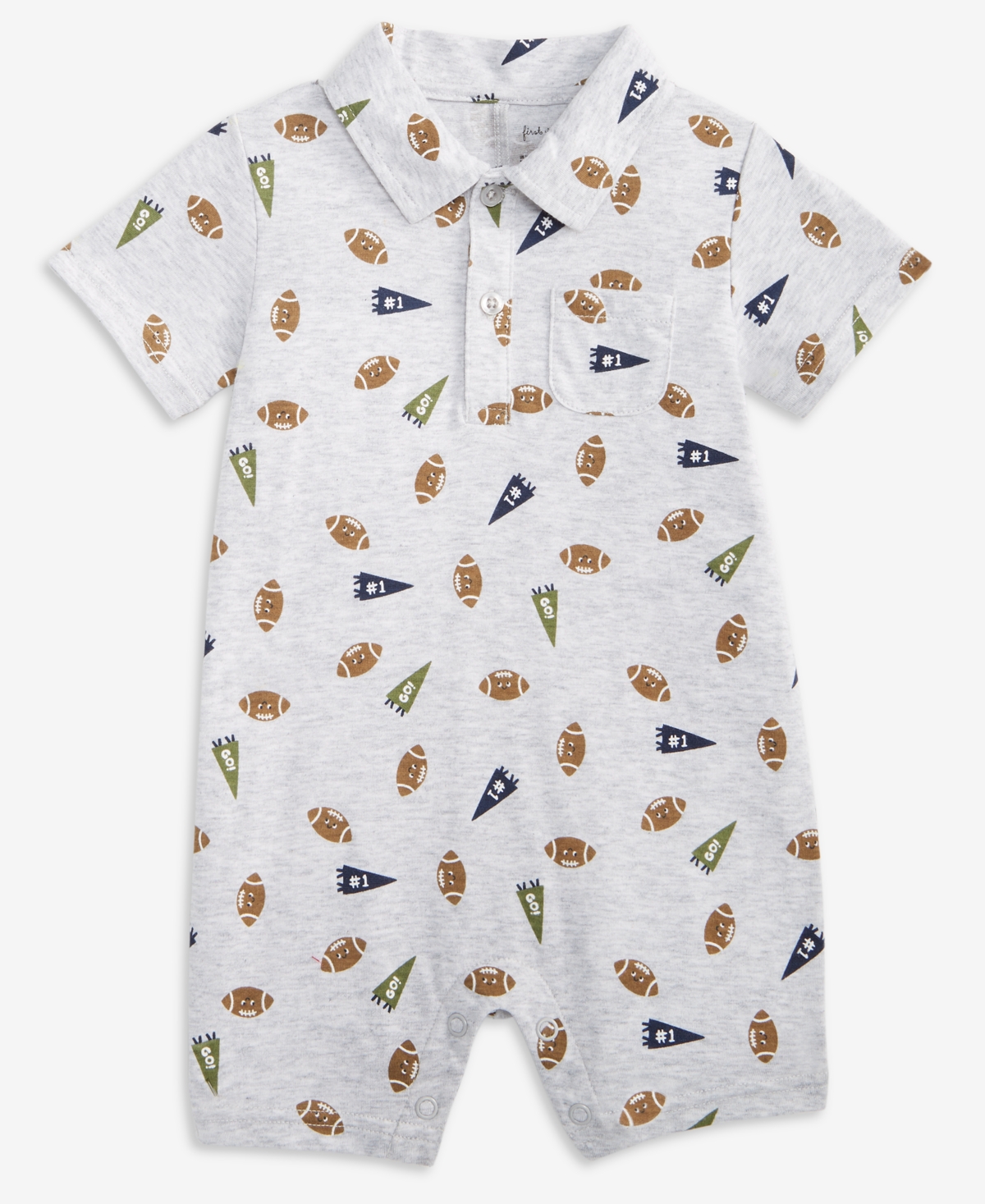Click here for First Impressions Baby Boys Football-Print Collare... prices