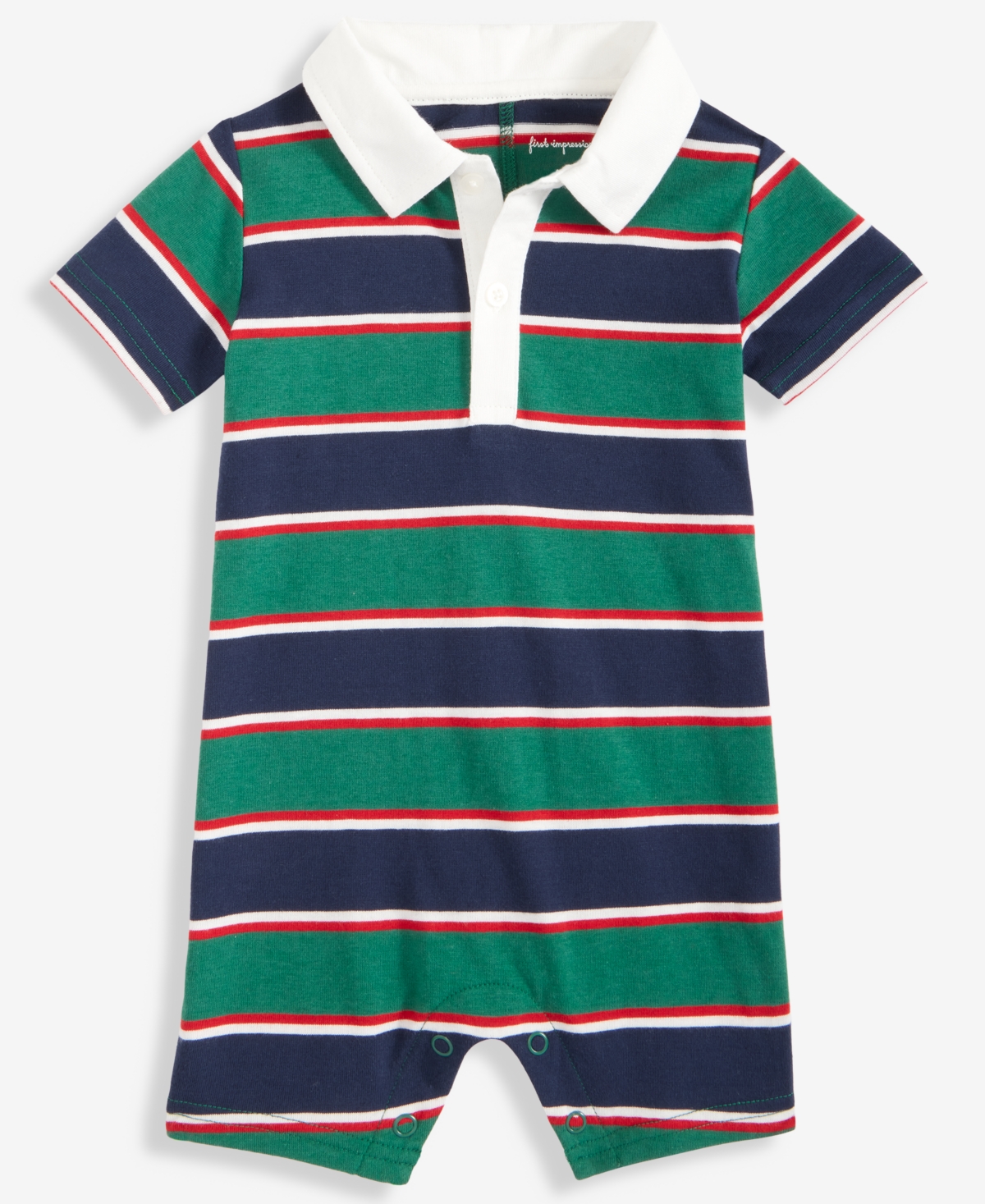 Click here for First Impressions Baby Boys Rugby Striped Collared... prices