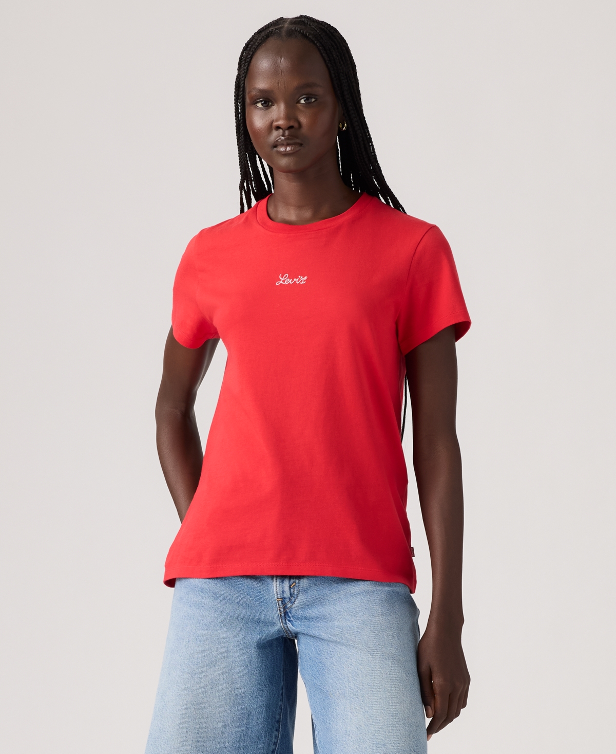 Click here for Levis Womens Perfect Graphic Logo Cotton T-shirt -... prices