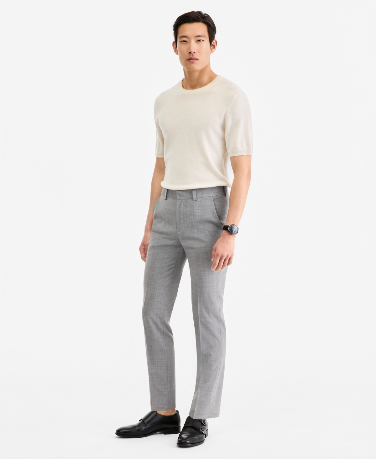 Click here for Hugo by Hugo Boss Mens Modern-Fit Dark Gray Suit S... prices