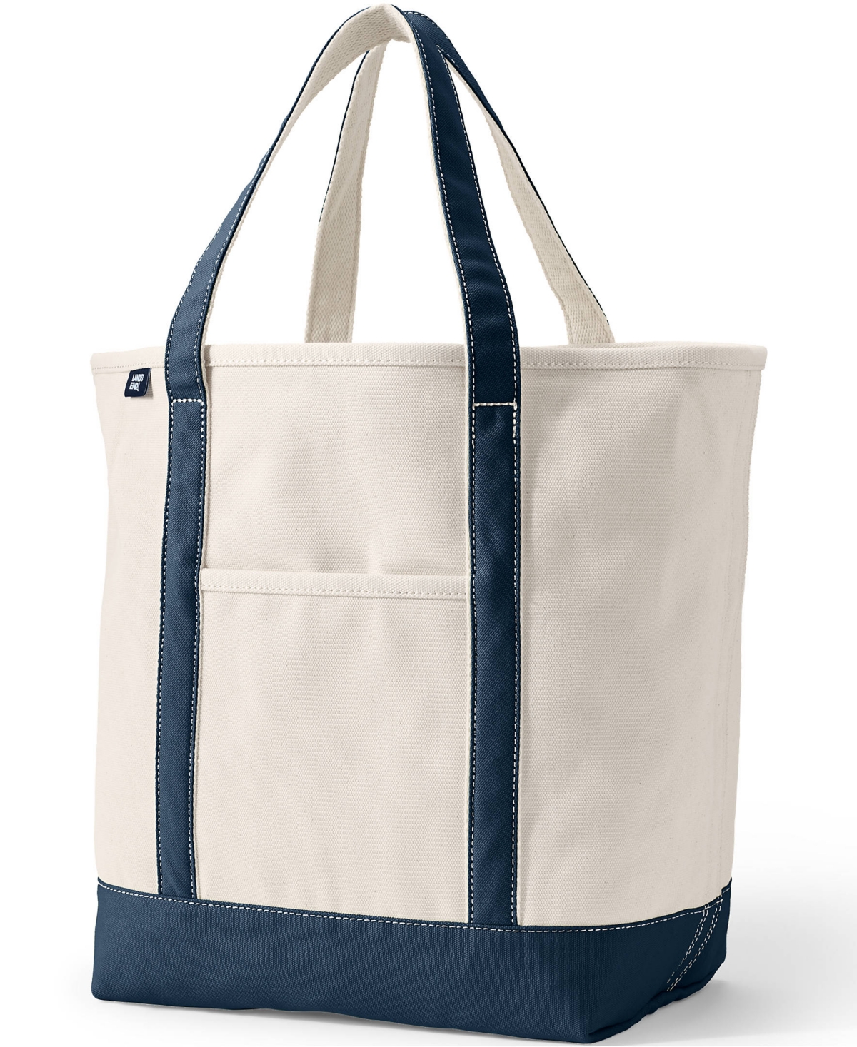 Click here for Lands End Large 5 Pocket Open Top Canvas Tote Bag... prices
