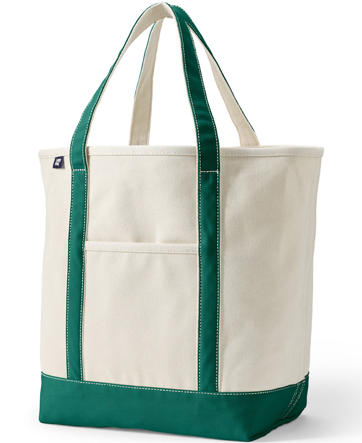 Click here for Lands End Large 5 Pocket Open Top Canvas Tote Bag... prices