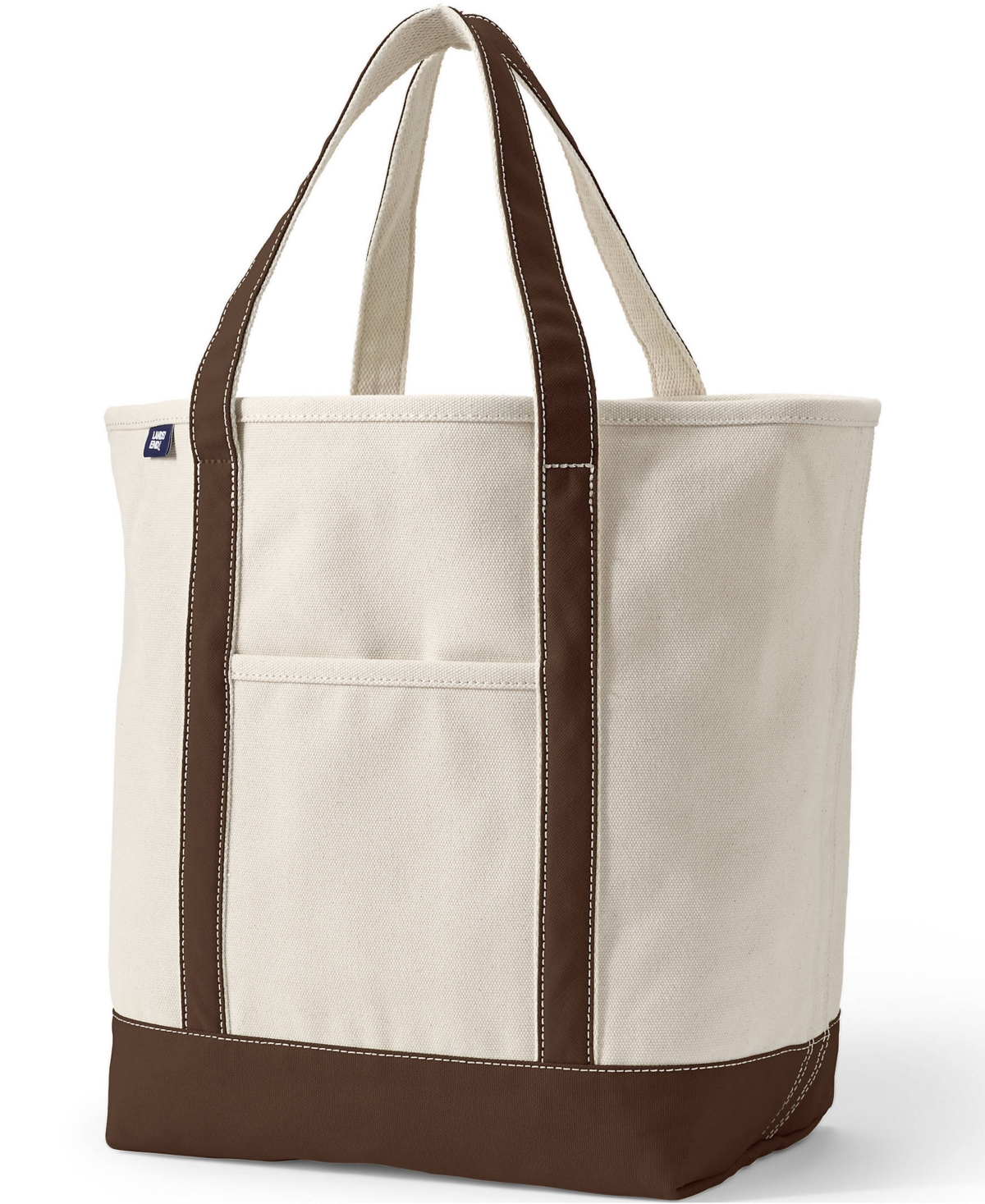 Click here for Lands End Large 5 Pocket Open Top Canvas Tote Bag... prices