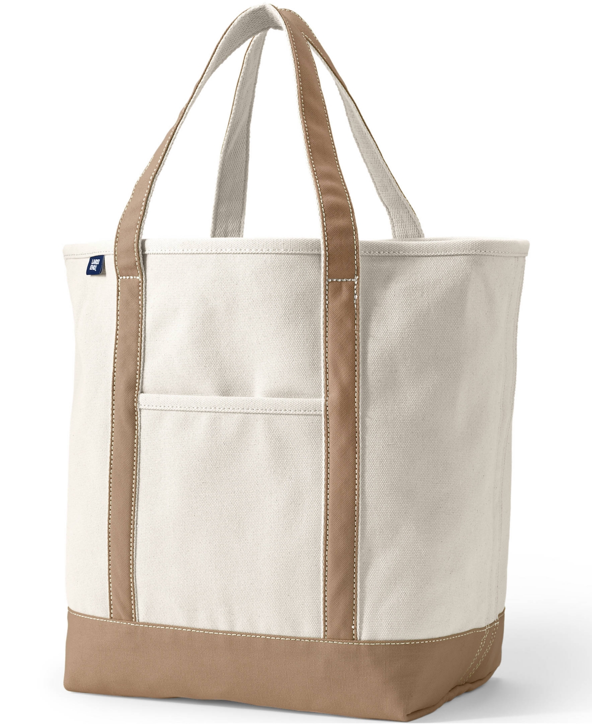 Click here for Lands End Large 5 Pocket Open Top Canvas Tote Bag... prices