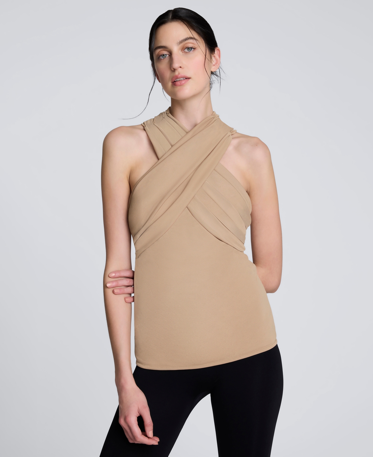 Click here for Kenneth Cole Womens Criss Cross Halter Top - Soft... prices