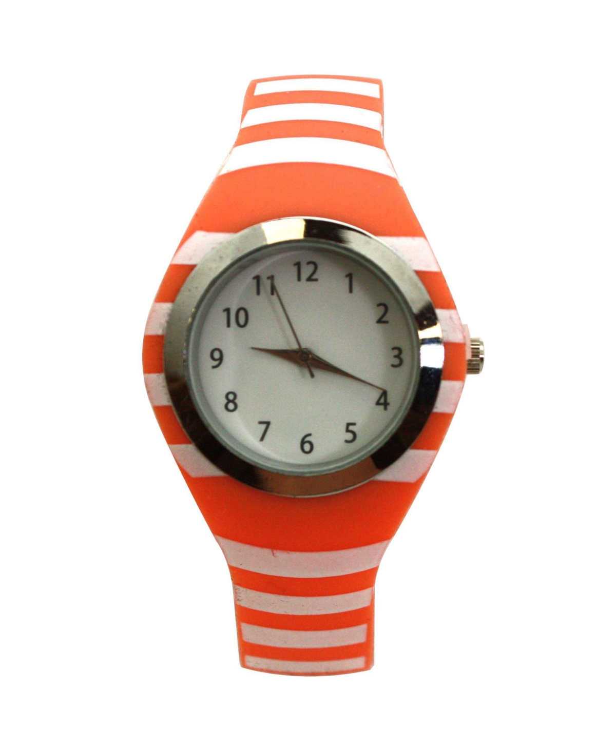 Click here for Olivia Pratt Orange Stripped Silicone Band Women W... prices