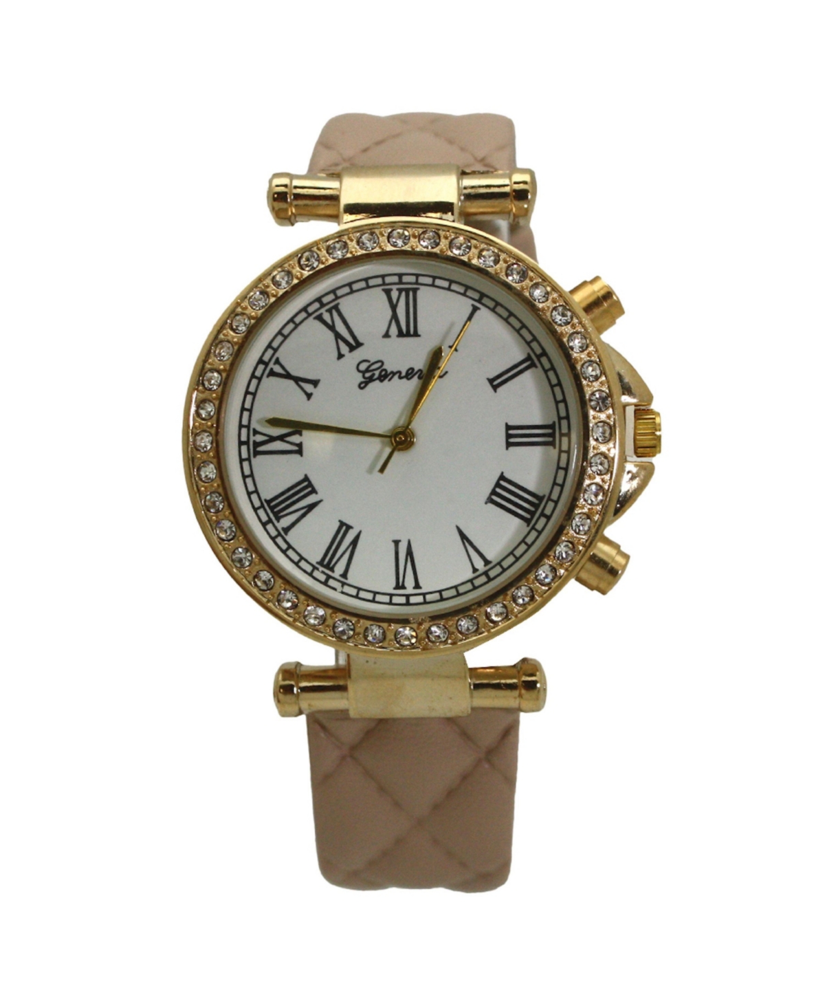 Click here for Beige Quilted and Gold Detail Leather Strap Watch... prices