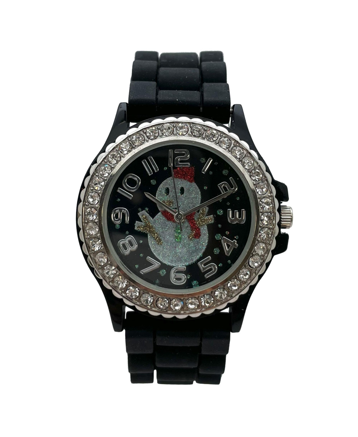 Click here for Olivia Pratt Black Merry Christmas Silicone Band T... prices