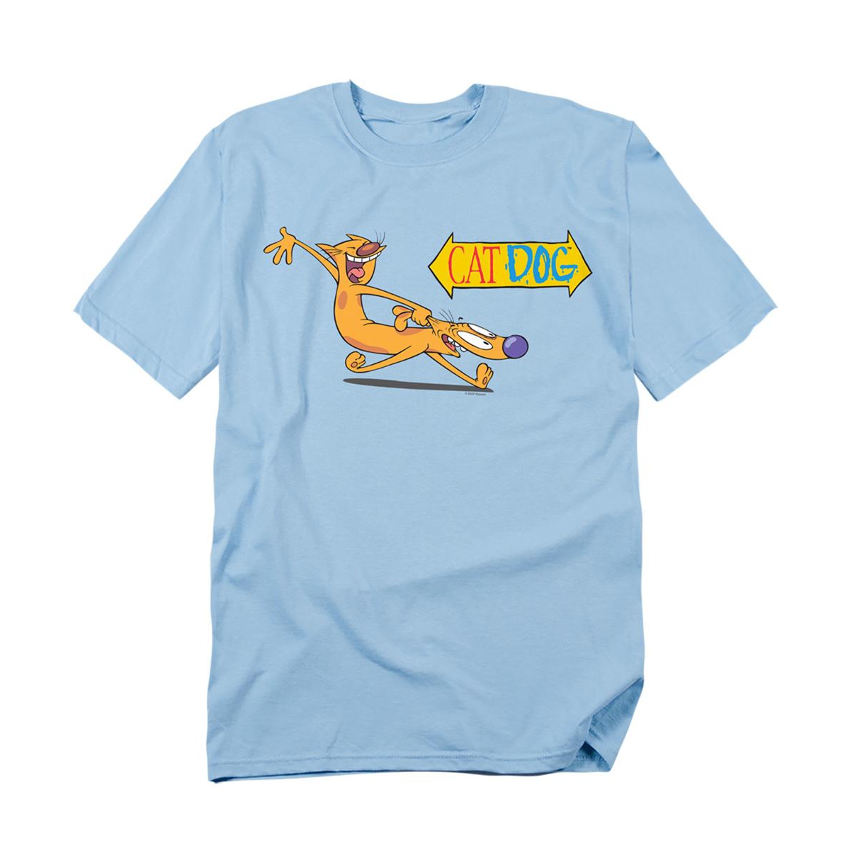 Click here for Logovision Mens Catdog Yee Haw! T-Shirt - Light bl... prices