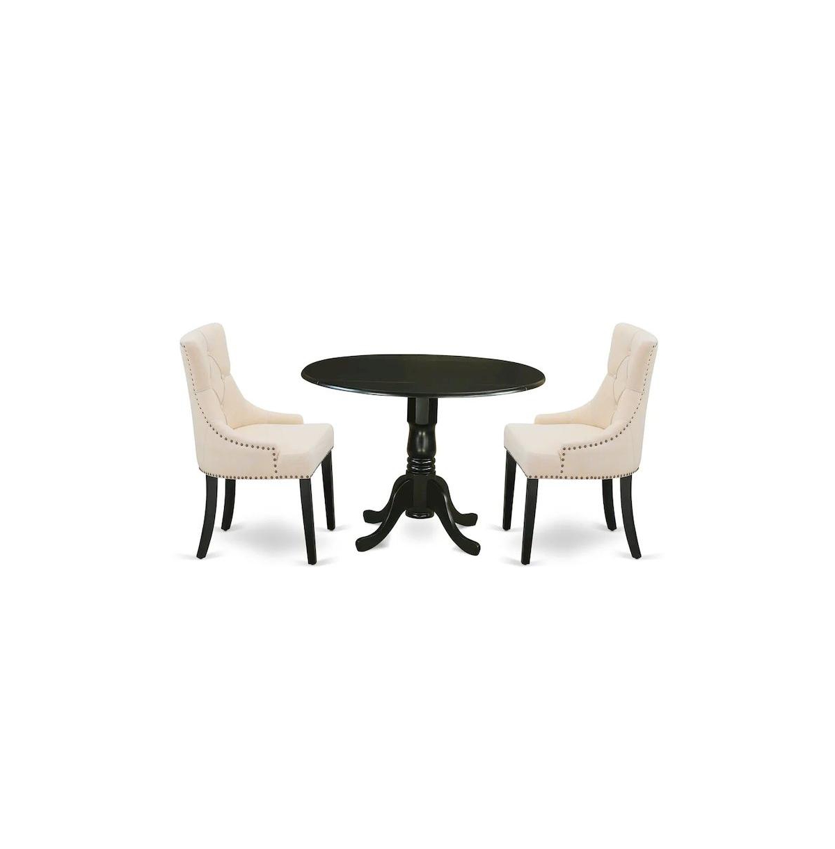 Click here for East West Furniture Dining Room Set Black - Black prices