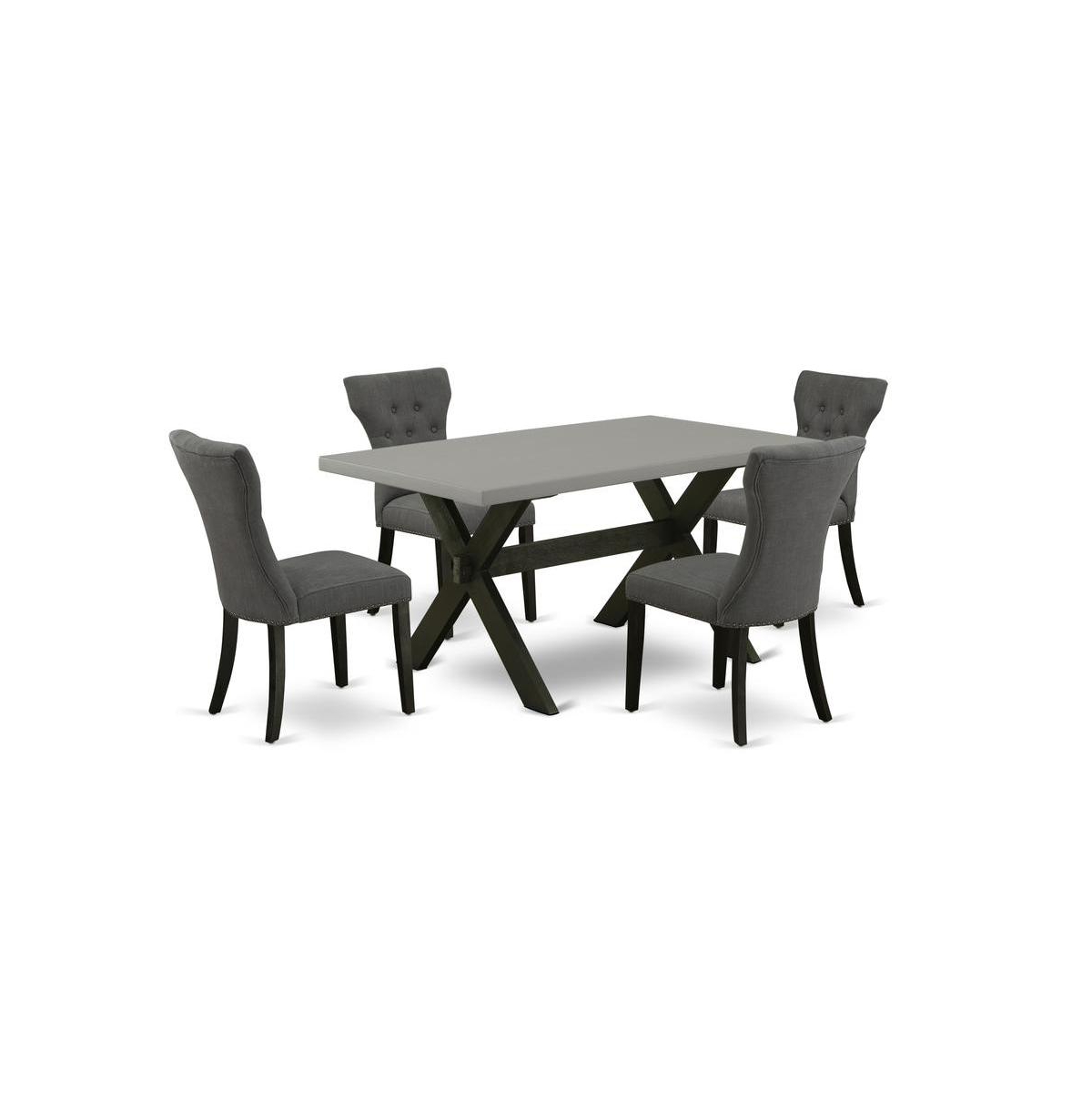 Click here for East West Furniture 5-Piece Dining Set Included 4... prices