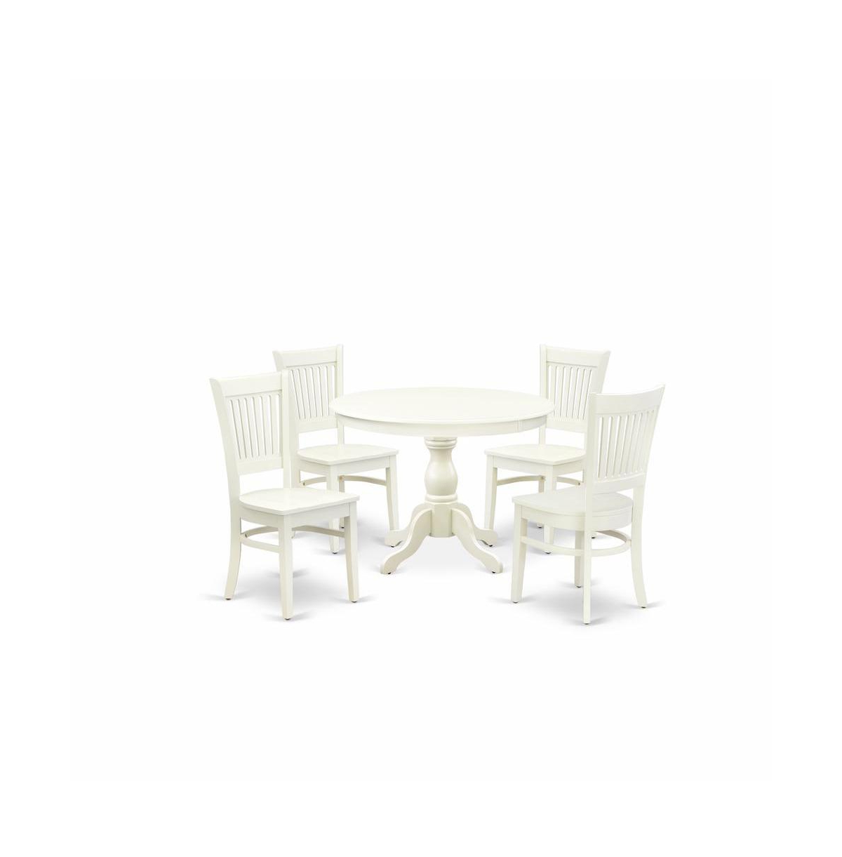 Click here for East West Furniture 5-Pc Kitchen Table Set- 4 Dini... prices