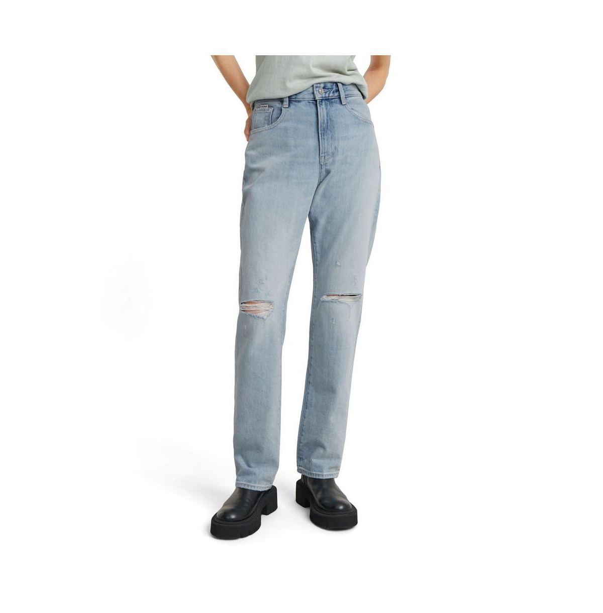 Click here for G-Star Womens Viktoria High Straight Jeans - Sun f... prices