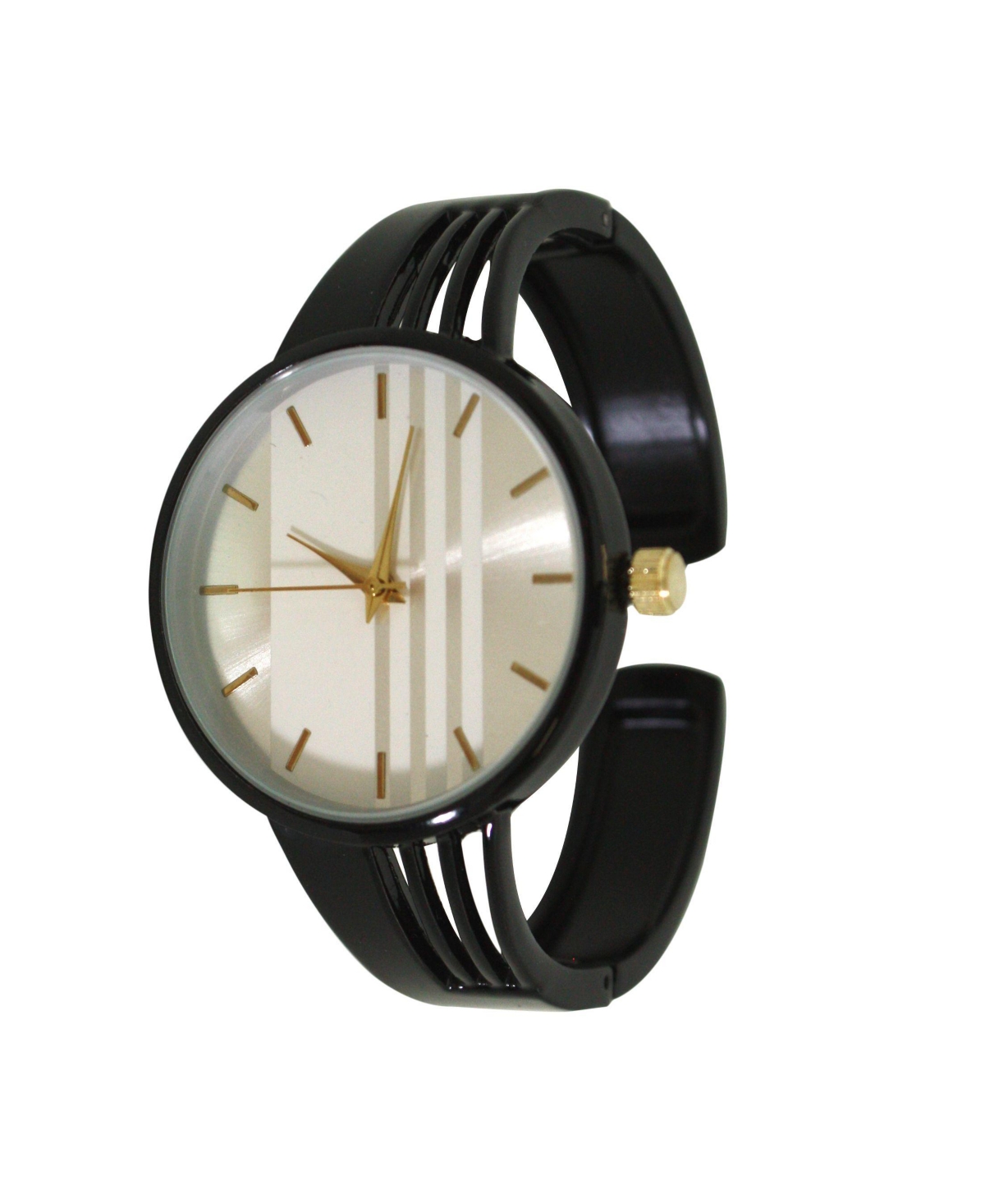 Click here for Olivia Pratt Black Modern Stripped Design Bangle W... prices