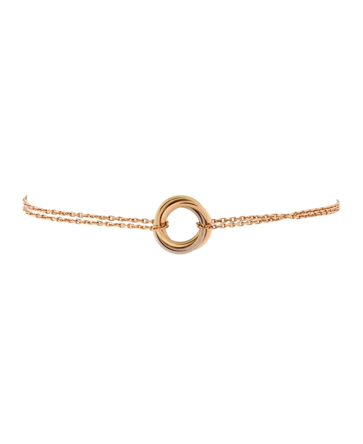 Click here for Pre-Owned Cartier Trinity Chain Bracelet - 18k tri... prices