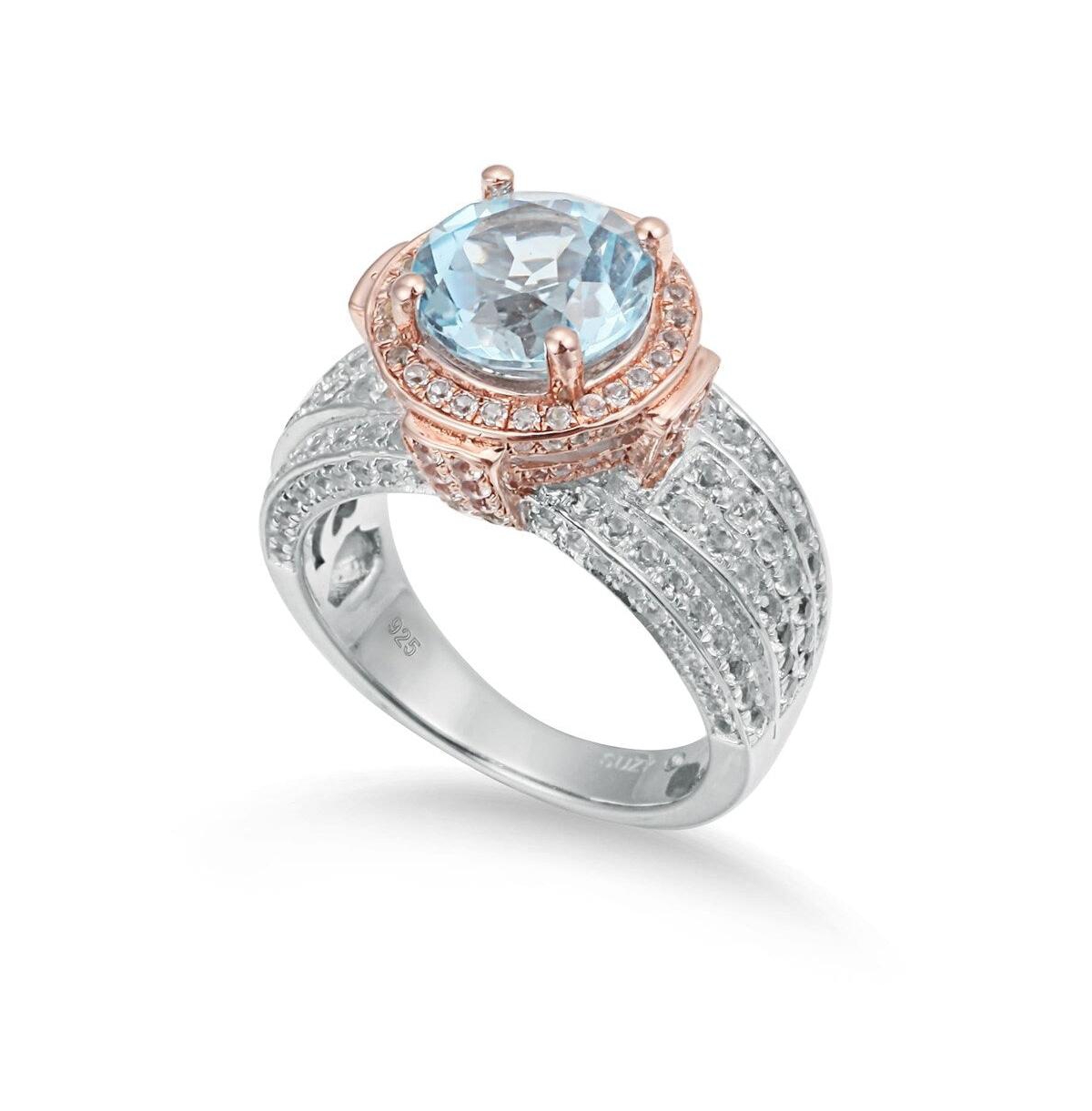 Click here for Suzy Levian New York Two-Tone Sterling Silver Roun... prices