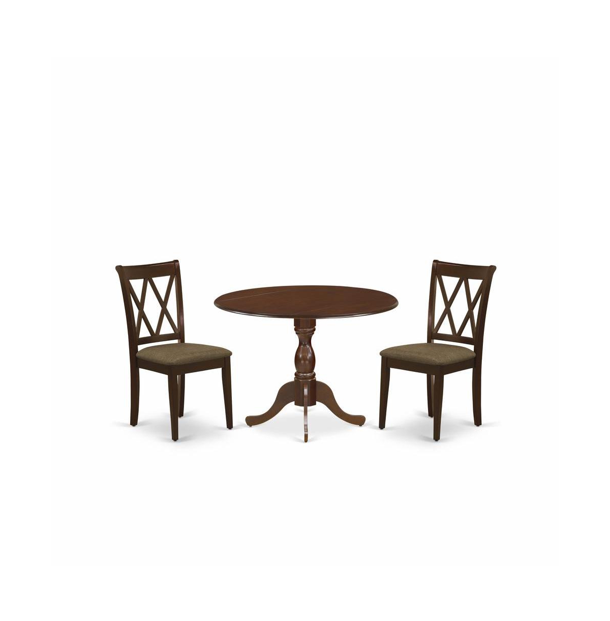Click here for East West Furniture 3 Piece Dining Table Set Inclu... prices