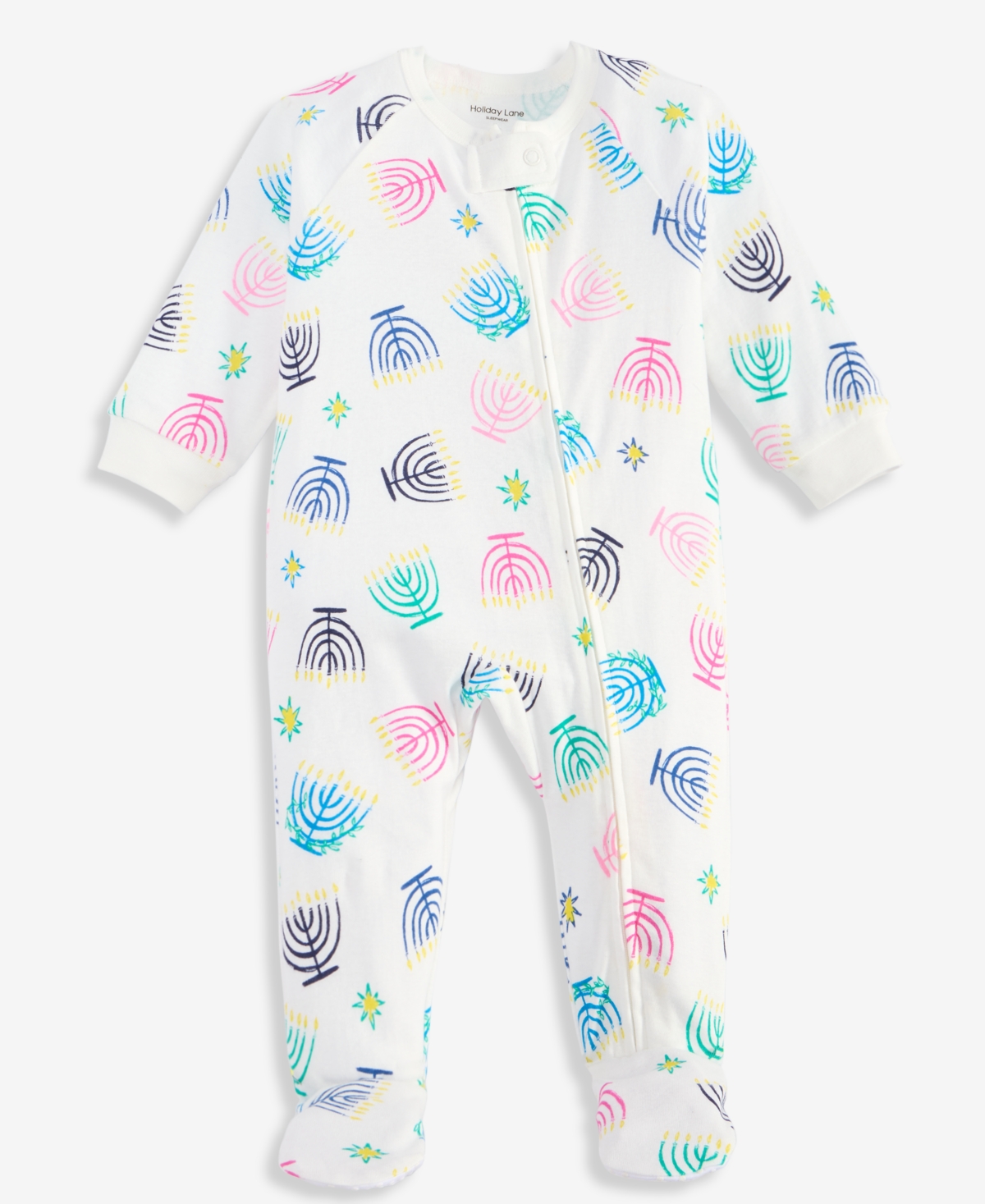 Click here for Holiday Lane Baby Cotton Multi Menorah Coveralls... prices