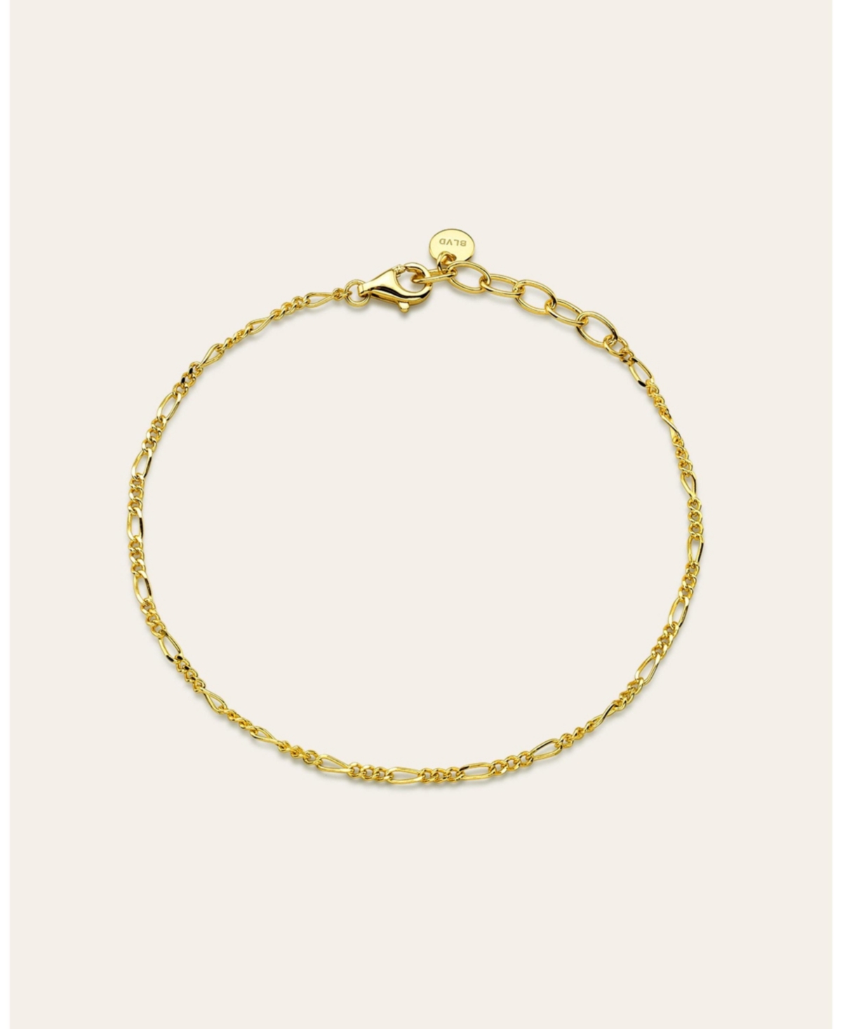 Click here for Zoe Lev Mini Figaro Chain Bracelet - Yellow gold v... prices