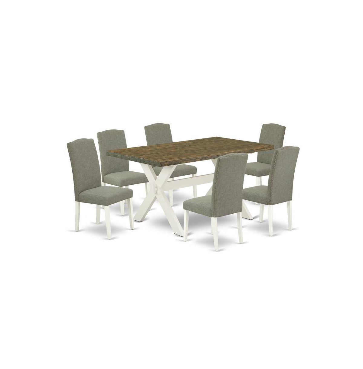 Click here for East West Furniture 7-Piece Beautiful Rectangular... prices