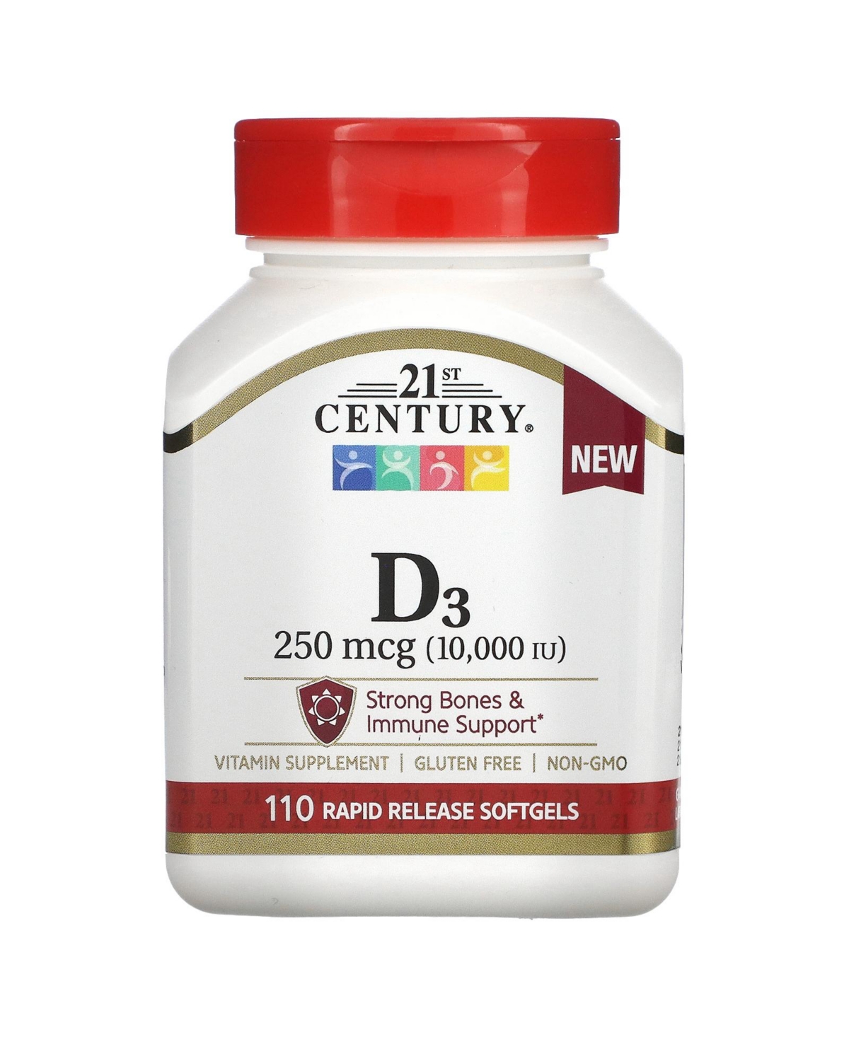 Click here for 21st Century Vitamin D3 250 mcg (10 000 Iu) - 110... prices
