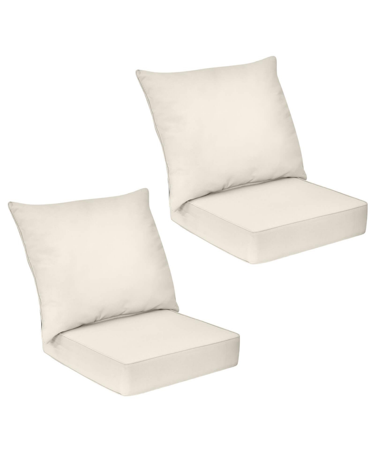 Click here for Gymax 2PCS Deep Seat Chair Cushion Pads Set Indoor... prices